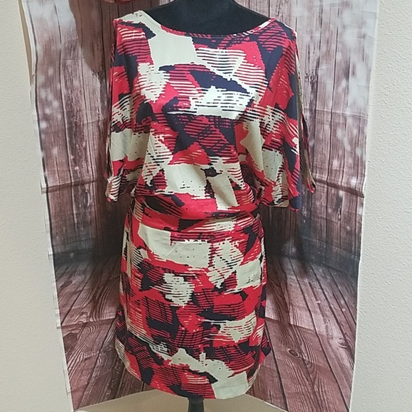 Outback Red | Dresses | Outback Red Xl Batwing Cold Shoulder Dress ...